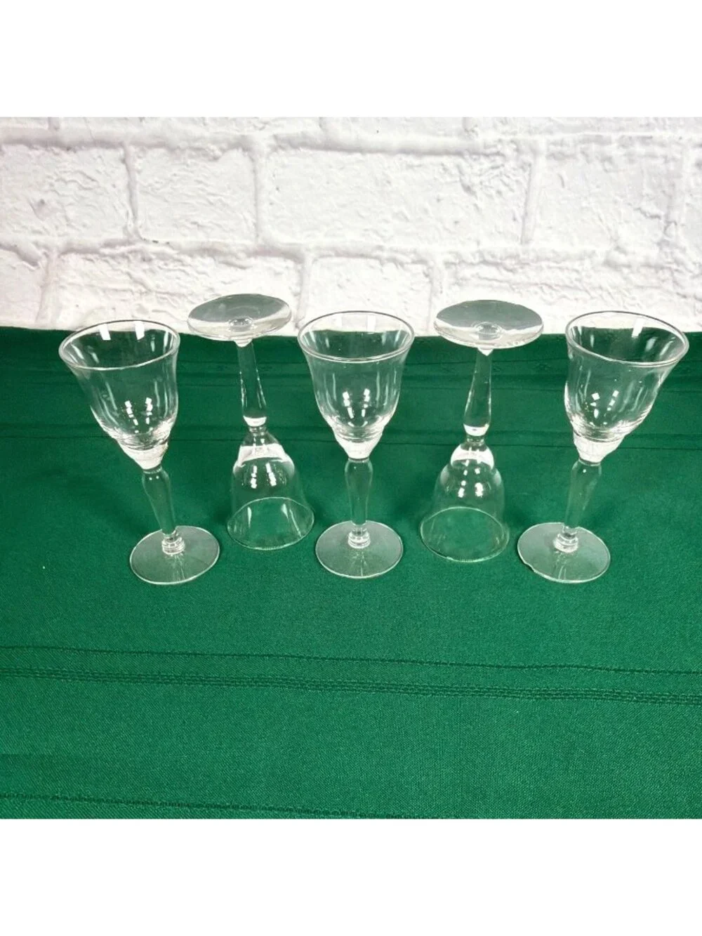 Unbranded | Dining | Vintage 95s Clear Glass Liqueur Cordial Stemware ...